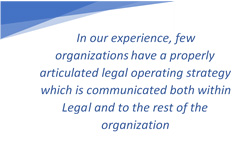 Legal operating model - General Counsel